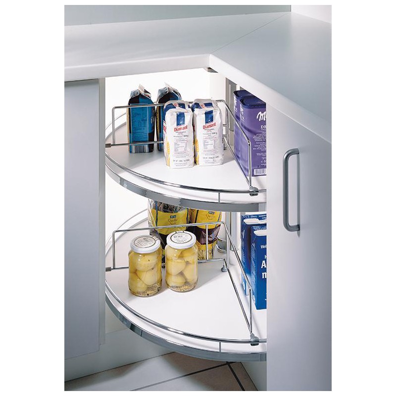 Półka obrotowa REVO 90 ARENA CLASSIC 800 X 800/ BIAŁE 05.220.KPL/80/B Peka - Wiór