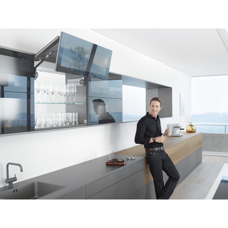 Kompletny Aventos HF TOP Blum 22F2500+22F3200 CIEMNOSZARY